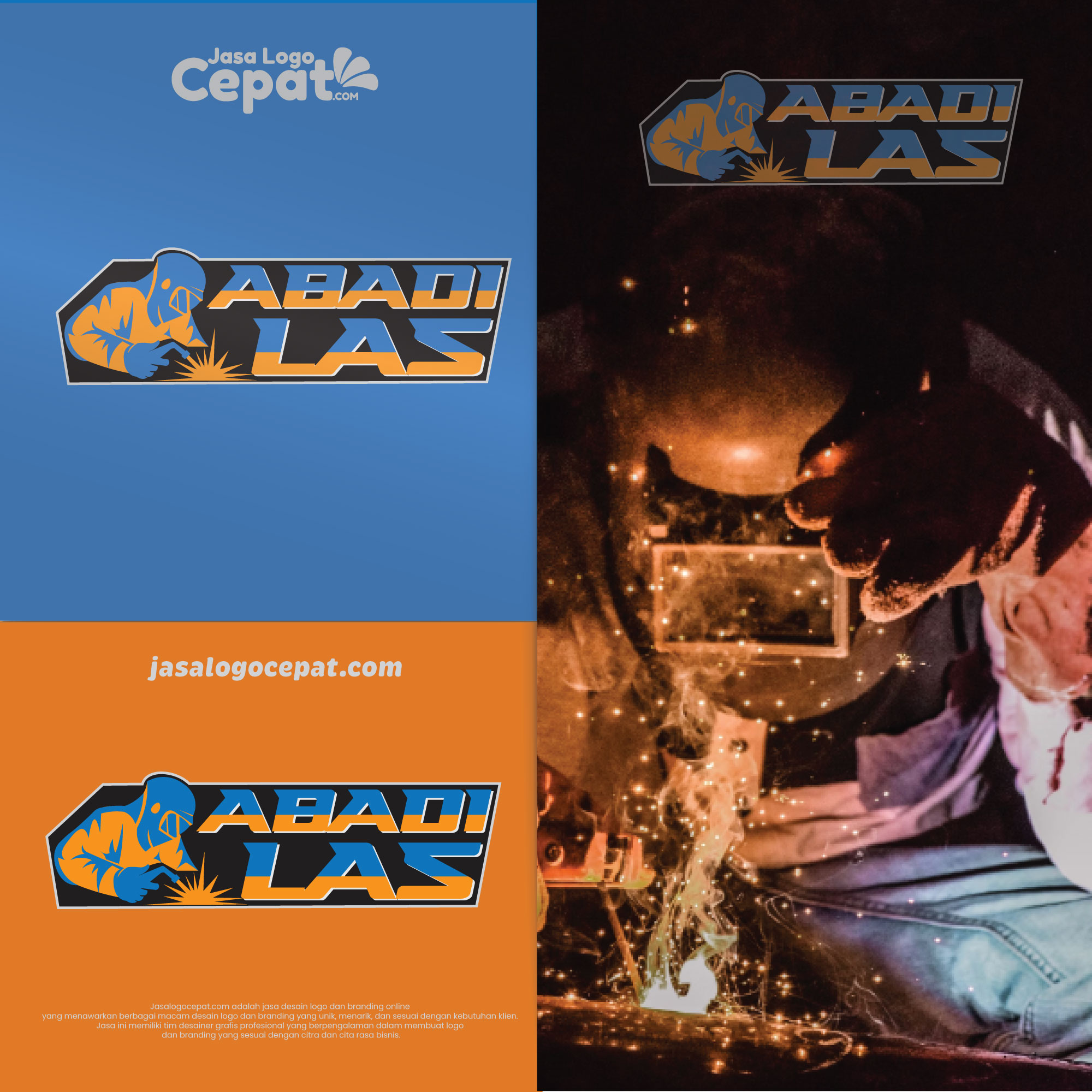 1# Desain Logo Bengkel Las Abadi - Jasalogocepat.com