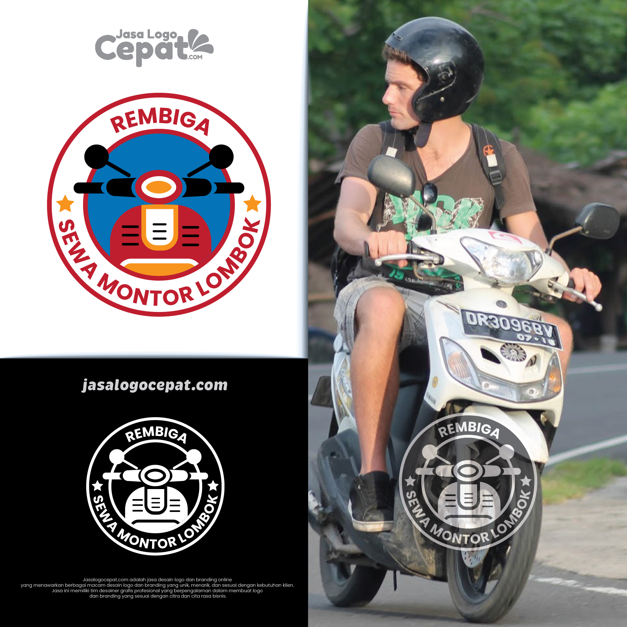 1069# Jasa Buat Desain Logo Rental Motor "SEWA MOTOR LOMBOK REMBIGA ...