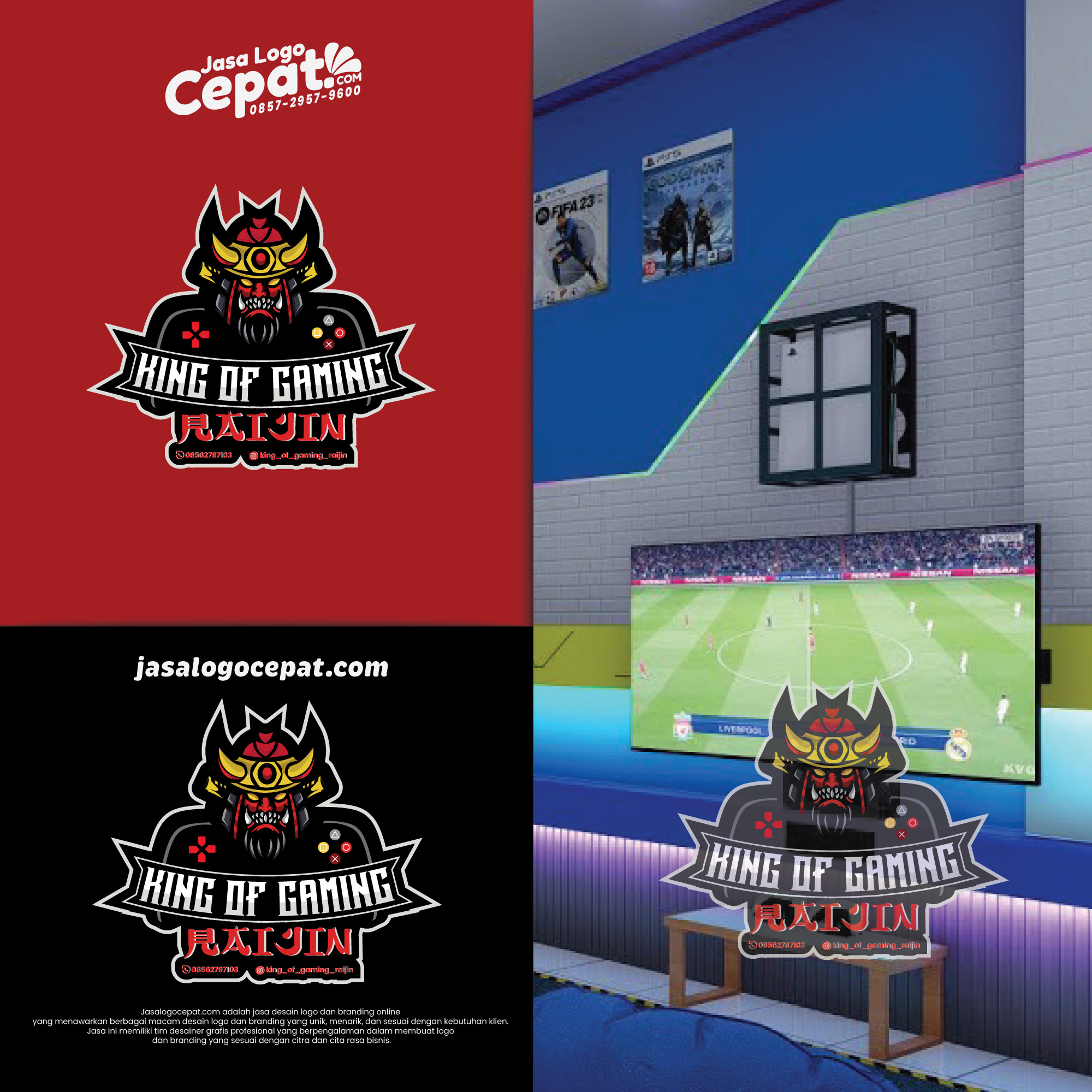 1106# Logo Rental PS Keren " Playstation King Of Gaming ...